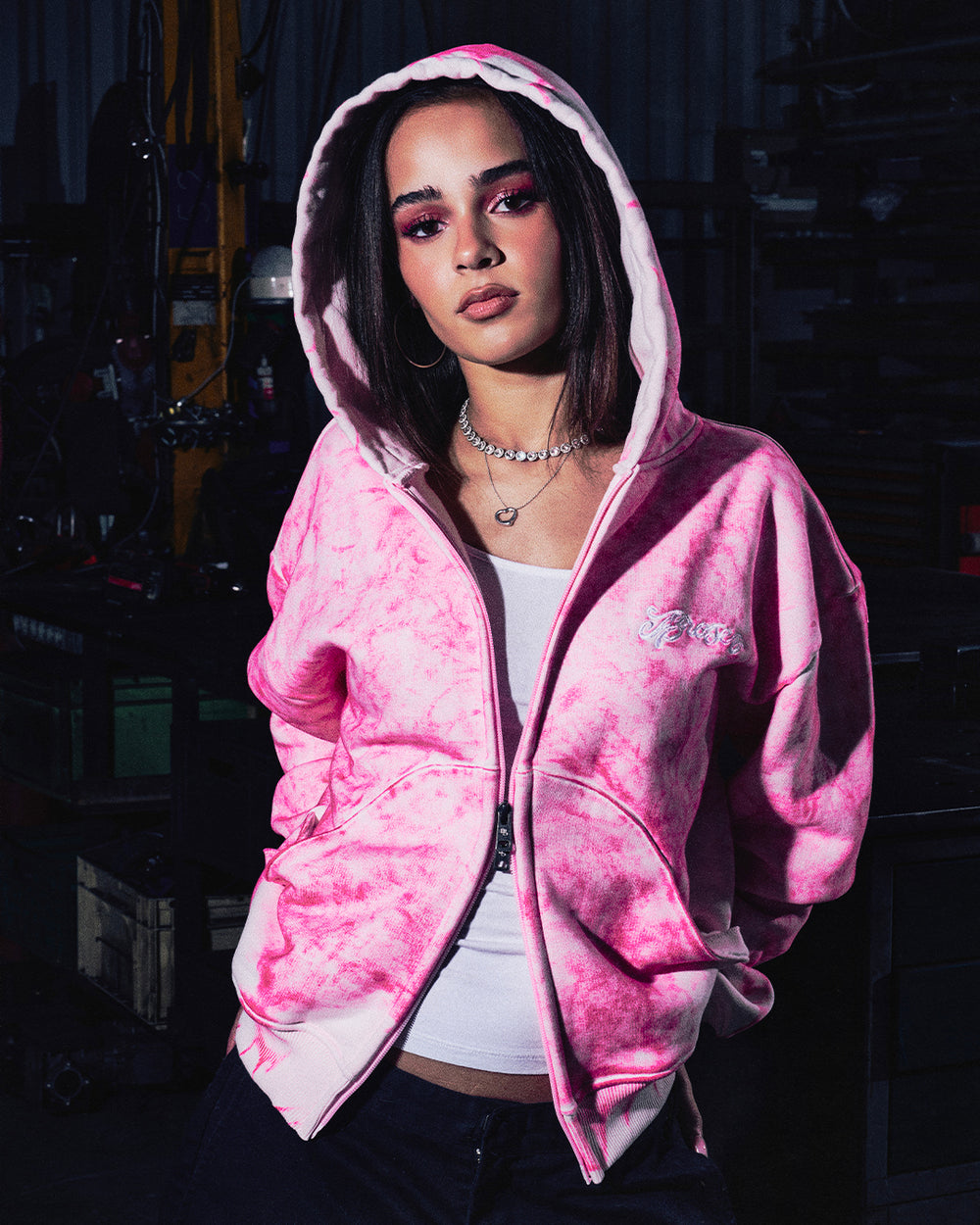 CHERRY ZIP-HOODIE