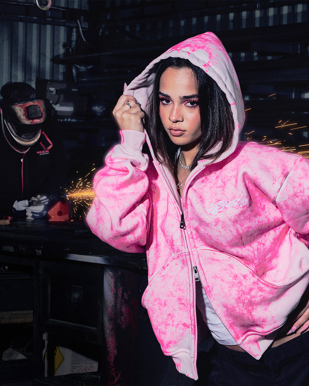 CHERRY ZIP-HOODIE
